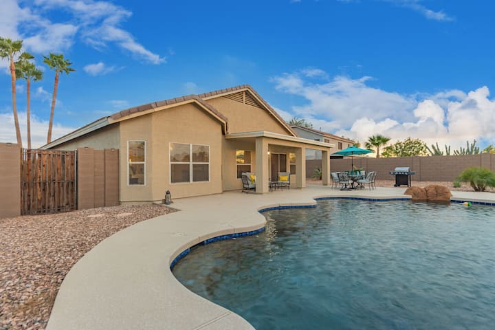 San Tan Sparkling Pool/slide Home! Discounts! - Queen Creek, AZ