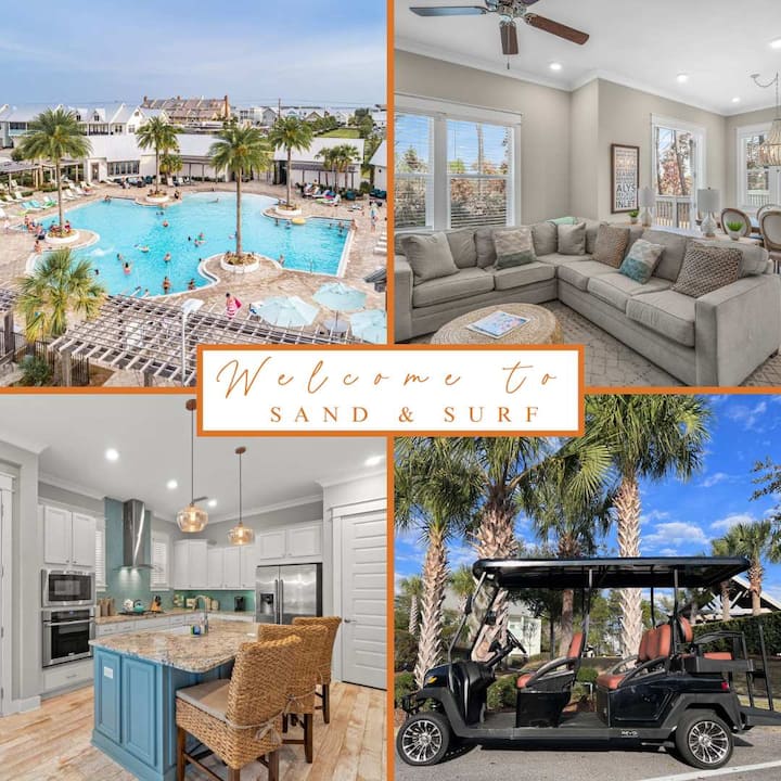 30a | 6- Seater Golf Cart | Resort Pool - Seaside