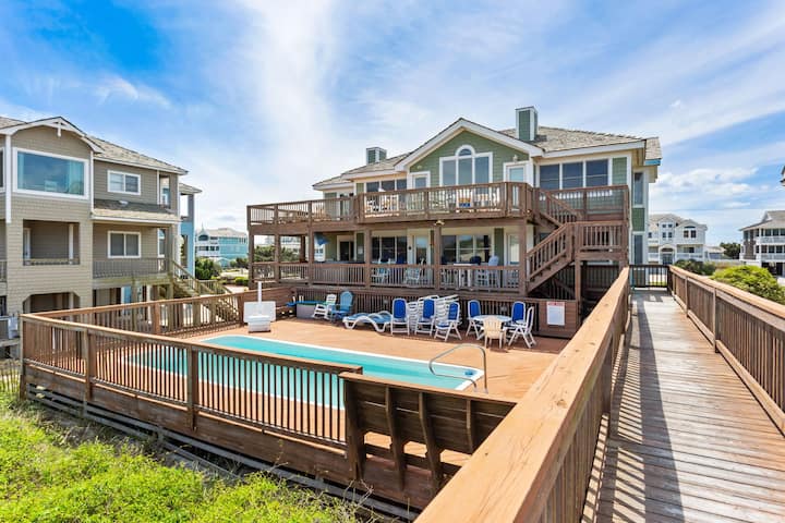6119 Gone Coastal * Oceanfront * Pool - Nags Head, NC