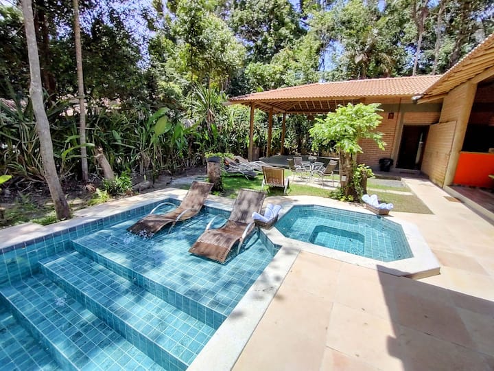 House In Condo With Pool, Backyard And Garage - Trancoso, Brasil