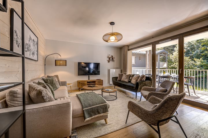 Appartement Chic Avec Balcon Près Du Centre Ville - Chamonix-Mont-Blanc