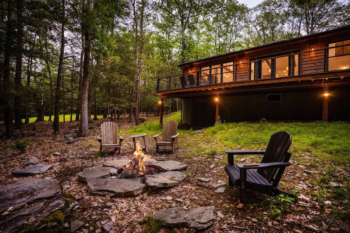 Rustic Modern Cabin: Forest Refuge-chef's Kitchen - Saugerties, NY