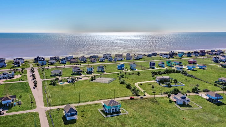 Walk To Beach|2 King Beds| Fire Pit| Ping-pong|bbq - Jamaica Beach, TX