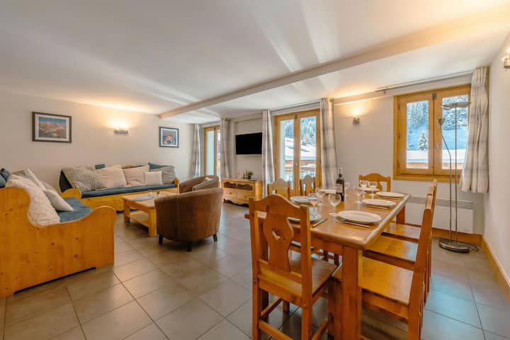 92 M² Appartement ∙ 3 Slaapkamers ∙ 8 Gasten - Vallorcine