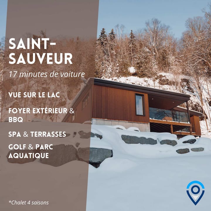 Luxueux Chalet - Vue Sur Lac & Spa - Mont-Gabriel, QC