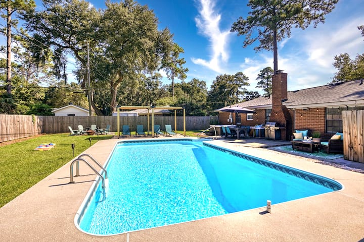 Cabana Savannah – Cozy Hot Tub, Fire Pit & Pool - Fort McAllister State Park, Richmond Hill