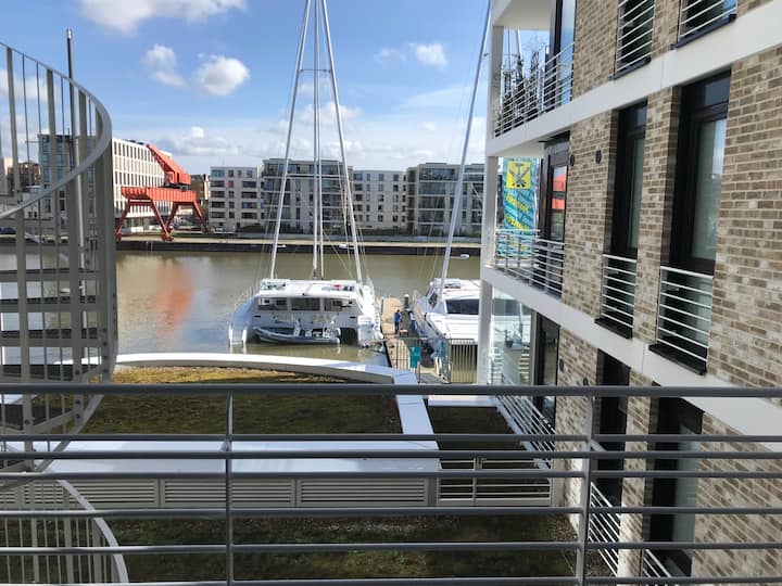 Ferienwohnung Bootshaus Am Neuen Hafen - ブレーマーハーフェン