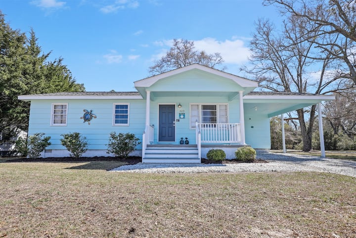 Turtle Shack - Super Cute Beach House 1mi To Oib - Sunset Beach, NC