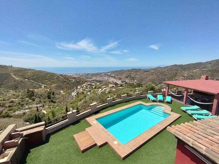 La Casa Roja Torrox 6 Huéspedes Y Piscina Privada - Torrox