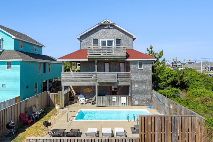 Marlin Manor: Oceanside, Private Pool, Hot Tub - Nags Head, NC