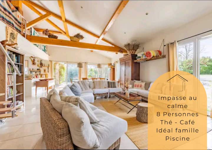 "La Quiétude" Maison Paisible Avec Piscine - Castelsarrasin