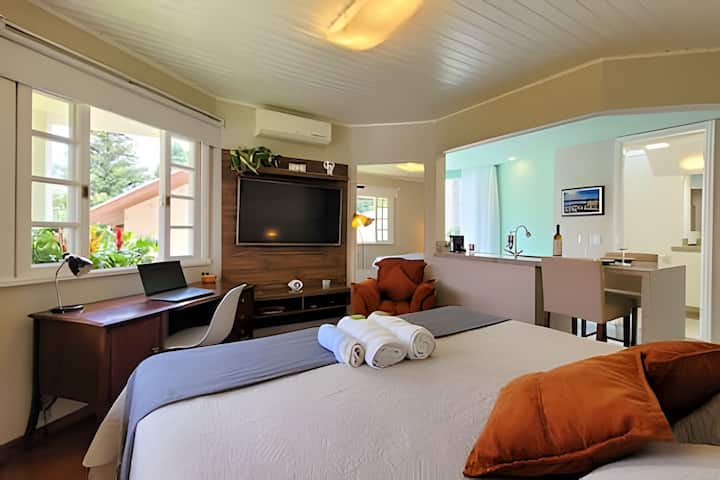 Cama King, A/c, Aconchego De Casa, Ap Completo - Curitiba