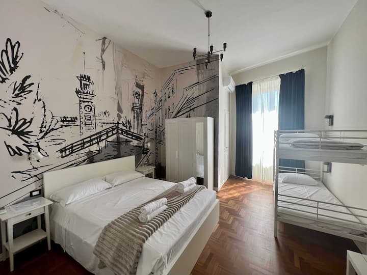 Guest House Fuori Dal Porto - Stanza 2 Quadrupla - Civitavecchia