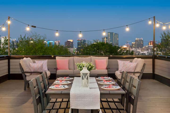 Twin Homes+downtown Rooftop Views+sleeps 24 - Nashville, TN
