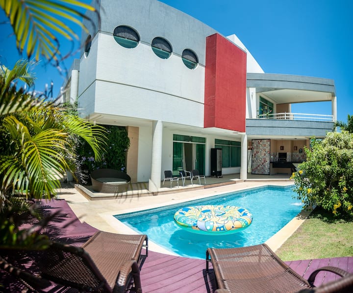 Mansão Sofisticada 50m Da Praia Em Condomínio Beira-mar - Praia Do Mosqueiro - Se - Aracaju