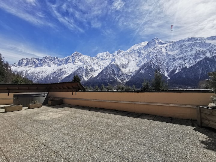 Betulle 2 - Grande Terrasse Face Au Mont-blanc - Les Houches