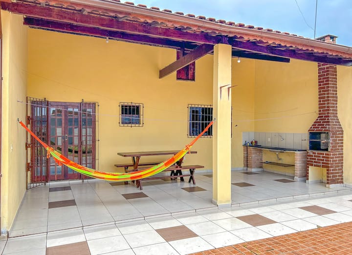 Casa C Churrasqueira Próx à Praia Jardim Real/sp - Praia Grande