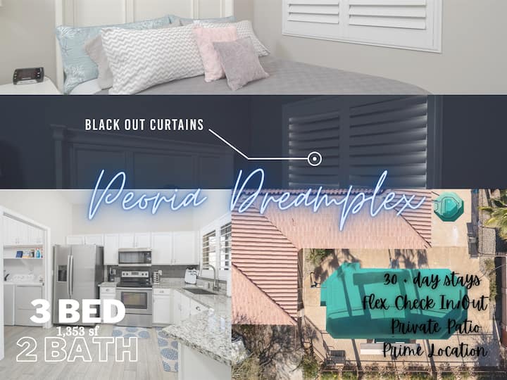 Blackout Curtains, Private Yard, Gated Community - Peoria, AZ