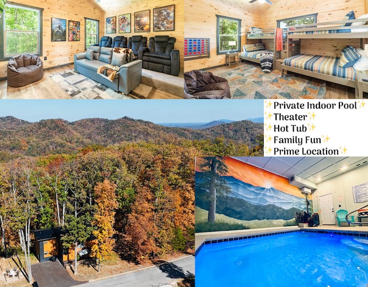 New*private Indoor Pool*theater*5 Mi Pkwy - Pigeon Forge, TN