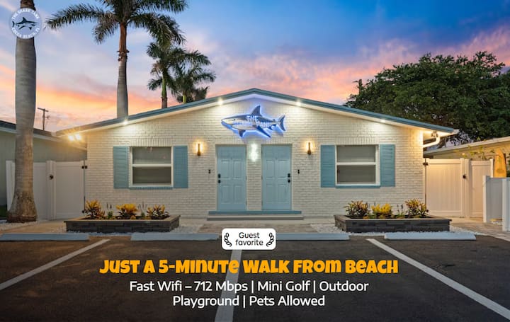 Shark Tank: Walk To Beach, Bars & Dt Cocoa Beach! - Cocoa Beach, FL