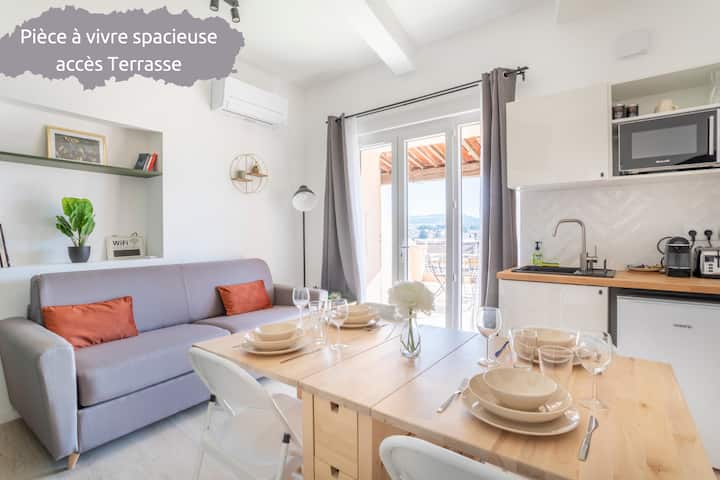 Mont Ventoux *Terrasse * Belle Vue* Lit Queen Size - Gardanne