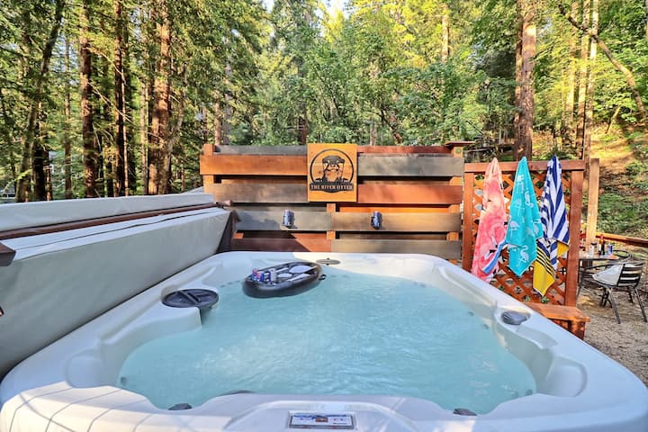 River Otter Hot Tub Bbq Fire Pit Russian River Gem - Russian River, CA