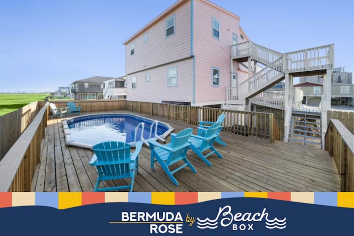 Relax In Beachside Comfort W/ Stunning Ocean Views - 加爾維斯敦