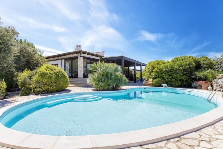 Villa Vue Sur La Mer Avec Dépendance Et 2 Piscine - Alghero