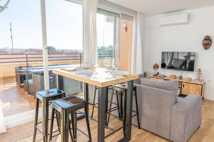 Apartamento Sereno | Piscina, Garaje, Terraza Y Playa - Los Caños de Meca