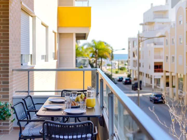 Carteia Apartment 1bdr With Balcony And Ocean View - Quarteira