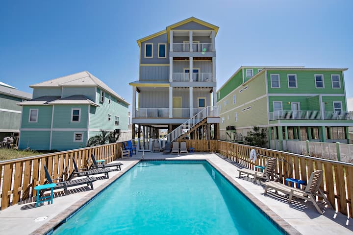 Zoe's Zen 10 Bedrooms Pool And Hottub - 格爾夫海岸