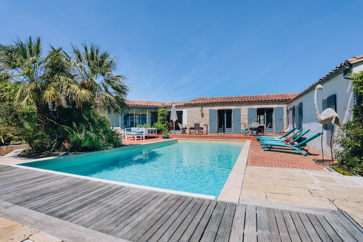 Villa Foulquier - Piscine Chauffée - Rivedoux-Plage