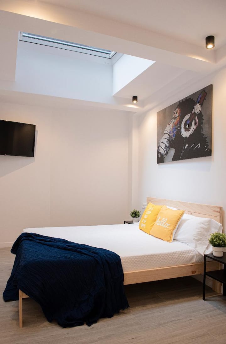 Bilbao Rooms & Kitchen Zorroza Cama Grande Velux - Bilbao