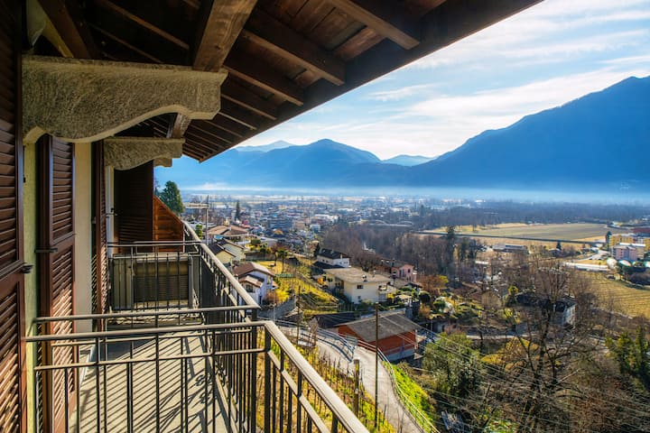 App. Avec Vue Panoramique Sur Locarno (Lilia Apt.) - Gordola