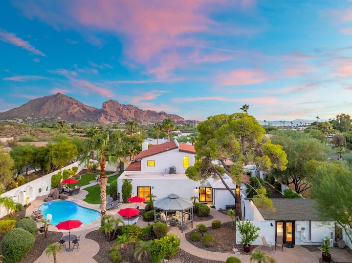 $3m Pv Estate|heated Pool+hottub | Camelback Views - Paradise Valley, AZ