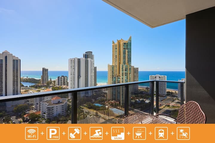 Open Ocean View 2 Bedroom Apartment In Central - Gold Coast