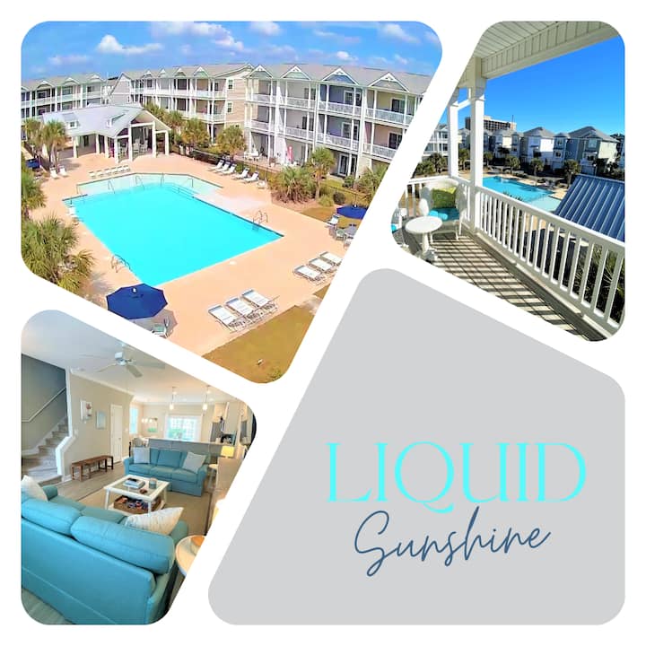 Liquid Sunshine, Direct Poolside Easy Beach Access - Atlantic Beach, NC