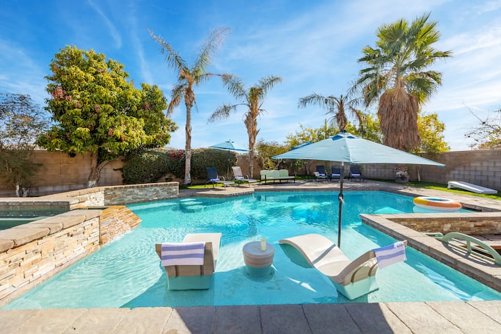 Pool, Firepit, Game Tables | Luxury Oasis | Larrea - Indio, CA