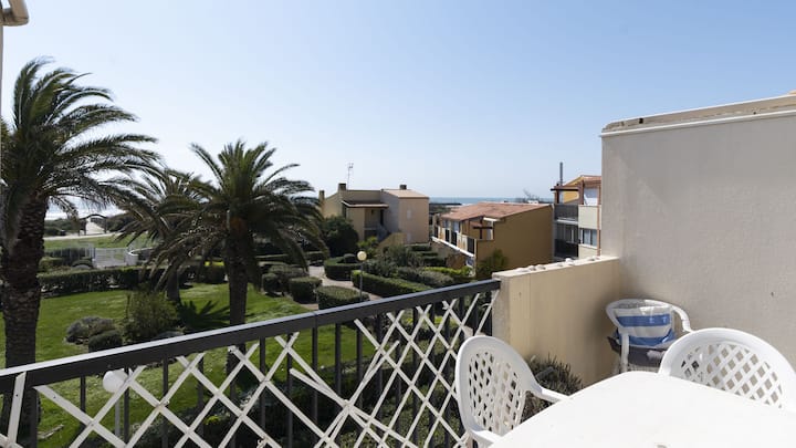 Appt 4/6 Pers, Terrasse Vue Mer, Piscine, Parking - Vias