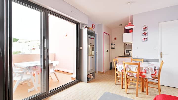Appt Lumineux 4 Pers, Terrasse, Parking Privé - Marseillan