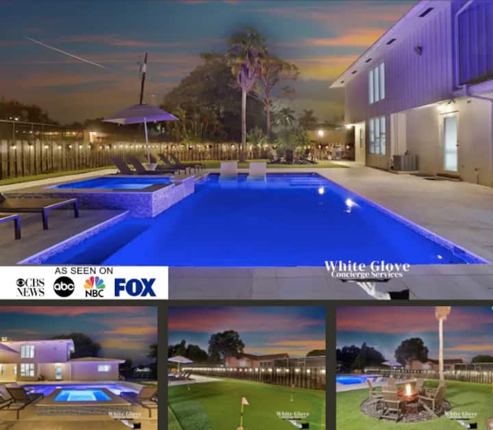 Lux 6br 4bath Htd Pool & Jacuzzi Mini Golf G-room - Boca Ratón, FL