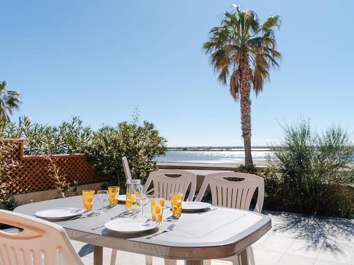 Pavillon à Gruissan: Terrasse, Plage, 2 Ch, Wi-fi - Gruissan