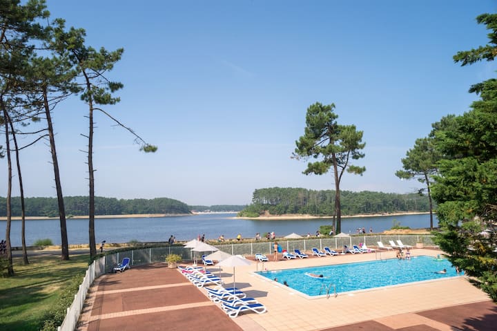 Appart Pour 6 Vue Lac | Accès Piscine - Seignosse