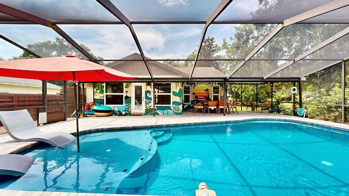 Sunset Casita With Private Pool & Game Room - Homosassa