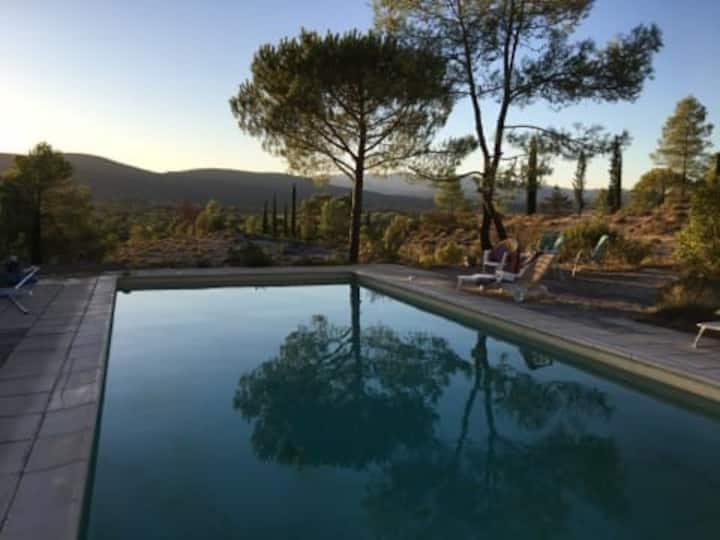 Pompignan (Gard) Maison Archi. Vue  360°, Piscine - France