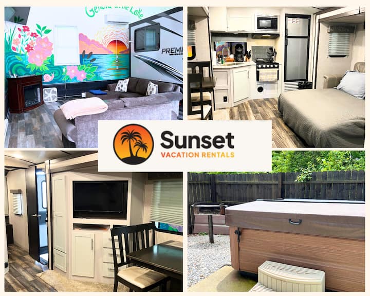 Glamorous Camping - Hot Tub -Gotl- Sunset Vacation - Geneva-on-the-Lake, OH