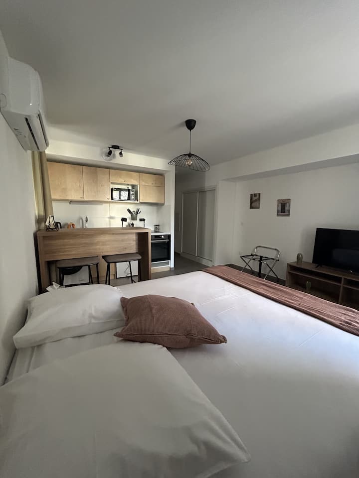 Studio 25m2 Climatisé Et Entièrement éQuipé - Velaux