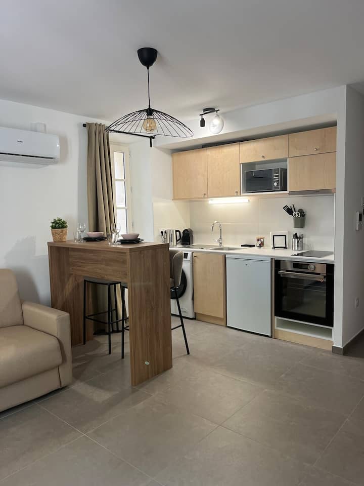 Studio 25m2 Climatisé Et Entièrement éQuipé - Rognac
