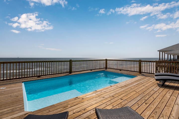 Oceanfront, Private Pool, Pet Friendly, 5/5 - - Dauphin Island, AL