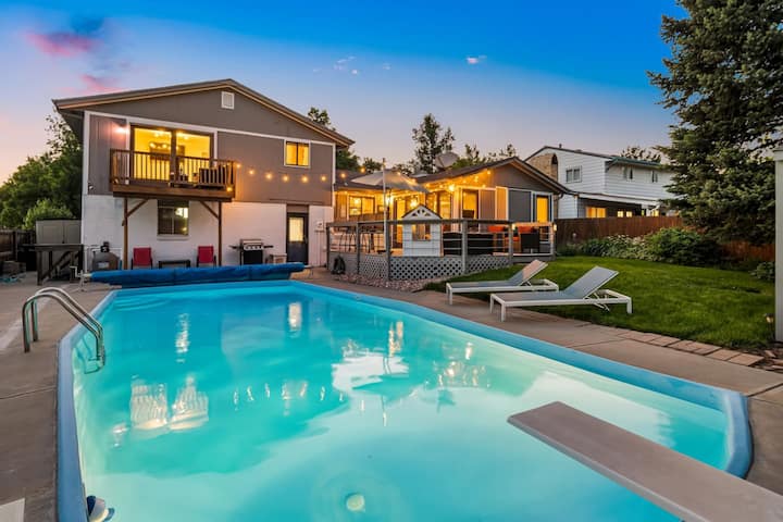 Private Heatd Pool Lake View~kitchenette~sleeps 12 - Arvada, CO